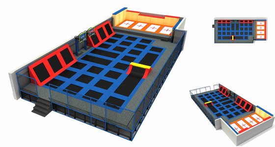 339M2 Chinese Indoor Discount Large Jumping Bed/Children Trampoline Park/ Large Trampolines for Sale Made in China