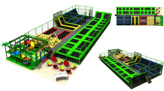 332M2 Chinese Big Trampoline With Enclosure  Discount Large Children Trampoline Equipment