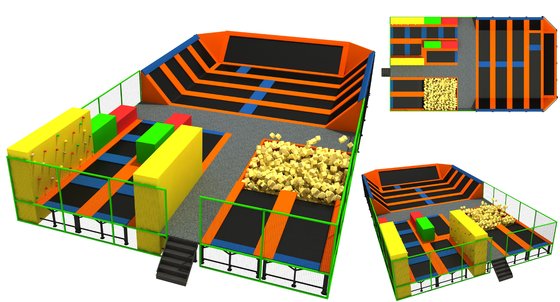 312M2  Chinese Manufacture Trampoline Park/ Big Trampoline Discount Large Children Trampoline