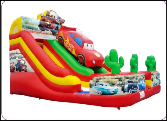 Inflatable Cartoon Rainbow Item Slide Kids Bed Bunk Slide For Amusement Game