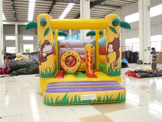 Popular Cartoon Giraffe Inflatable Bouncer Castle for Kids  Indoor Inflatable Bouncy Castle