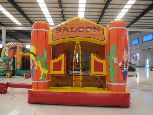 Kids Inflatable Bouncy Castle with Safe Net Commercial Grade Bounce House Jumpy Castle for Park