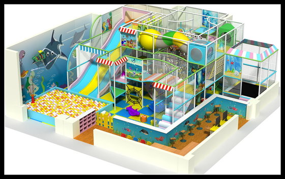 Kid's Zone Indoor Soft Playground Equipment Kids Rope Course Advanture Customize Highly Challenging Indoor Playground
