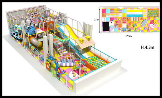 Better Middle Size Community Multiple Children Soft Indoor Playground With Slide
