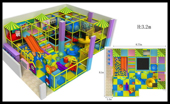 Colorful Kids Indoor Soft Playground Equipment Kids Slide for Children Castle New Design