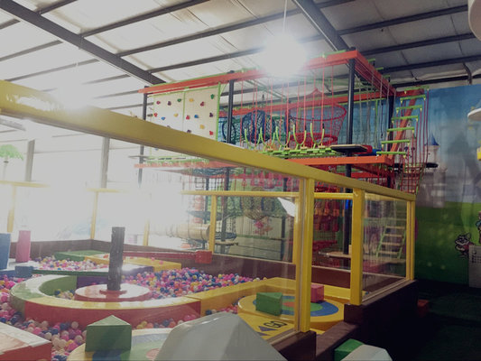 Kid's Zone Indoor Soft Playground Equipment Kids Rope Course Advanture Customize Highly Challenging Indoor Playground