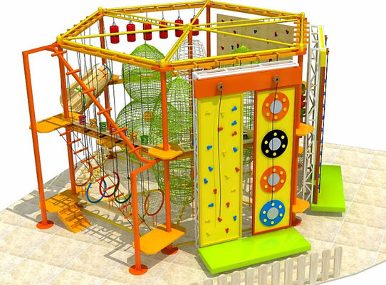 2017 Newest Indoor Play Station New Design Adventure Rope Course For Kids and Adult