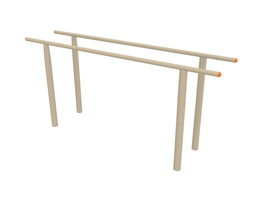 Park Steel Used Outdoor Playground Parallel Bars Fitness Equipment for Sale