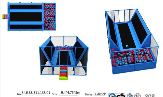 44M2 Small Size Amusenment Trampoling/ Indoor Trampoline Made in China with Good Quality