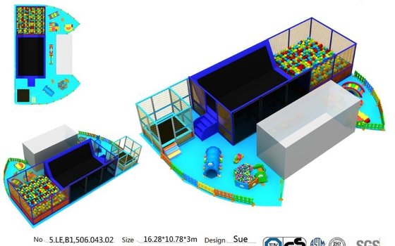 175M2   Best Sell  Wholesale Square Big Jumping Park  Indoor Trampoline with Foam Pit