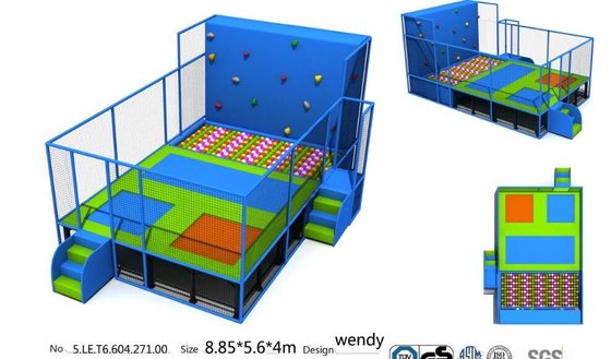 Chinese Senjun 49M2 BungeePark/ Provocative Trampoline/ Fashion Indoor Gymnastic Sports Trampoline