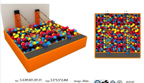 30M2 China Manufacture Trampoline Park/ Cushion Sponge Foam Cube Pit for Large Indoor Jumping Bed