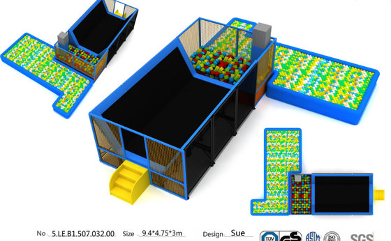 46M2  Attractive Trampoline  Kids Indoor Trampoline Park/ Indoor Trampoline Center/ Amusenment Jumping Club