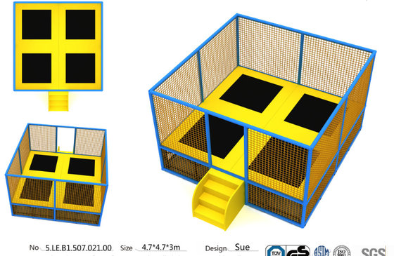 22M2 Small Indoor Trampoline Park Equipment/ China Supplier Trampoline/ Amusement Jumping Bed
