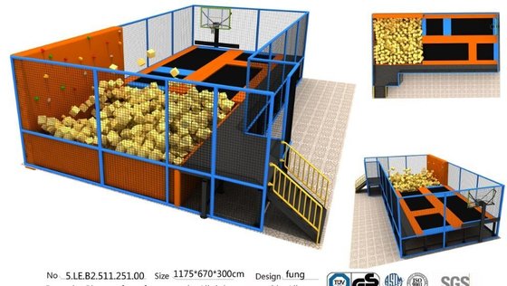 78M2 Professional Gymnastic Trampoline/Chinese Bungee Park/ Fashional Sports Indoor Trampoline Park
