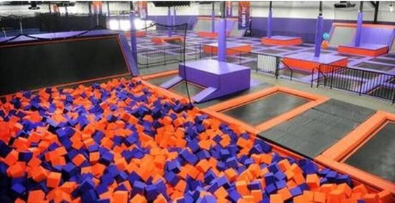 273M2 Big Rectangular Trampolines Discount Large Children Trampoline Park