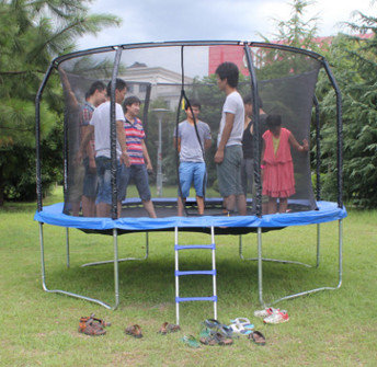 China Supply Small Size Home Use Indoor Trampoline for Body Building/ Kids Round Trampoline With Handle