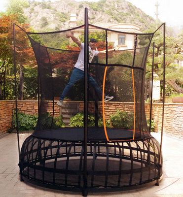 China Supply Kids Samll Four Folding Trampoline Bed /The Sunny and Health Indoor/Outdoor Fitness Trampoline