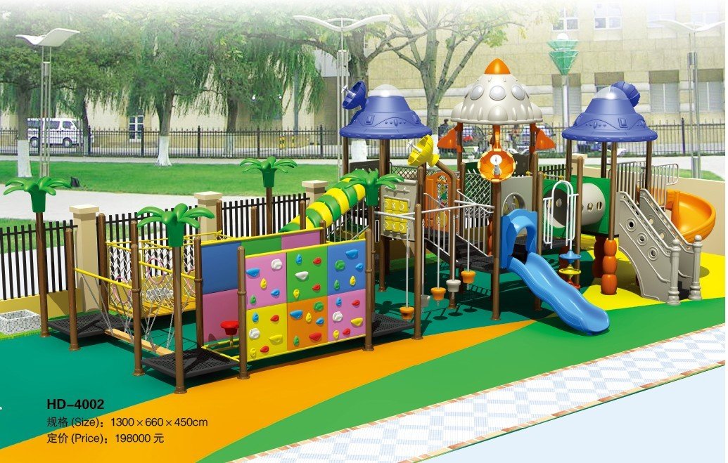 Hot Selling Fashionable Residential Area Outdoor Playground Equipment Combined Slide Kids Outdoor Park