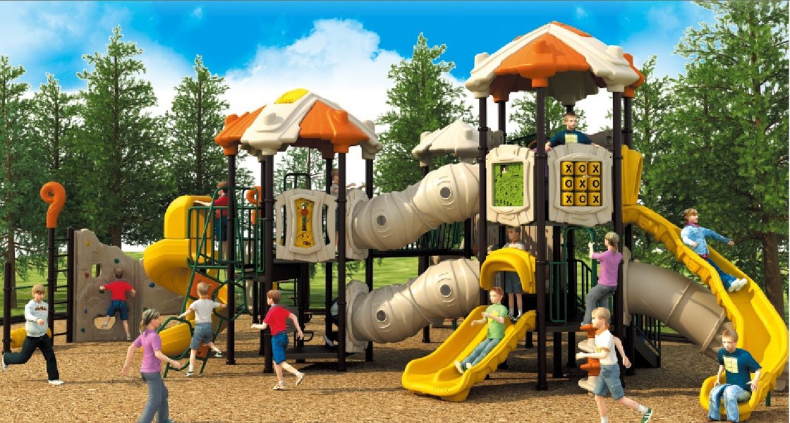 South Korea Import Food Grade Plastic LLDPE Anti-UV Outdoor Children Playground Equipment
