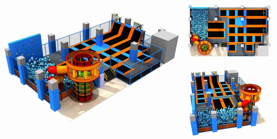 273M2  Chinese  Jumping Mat Indoor Trampoline Park for Kids and Adults Professional Gymnastic Small trampoline Park