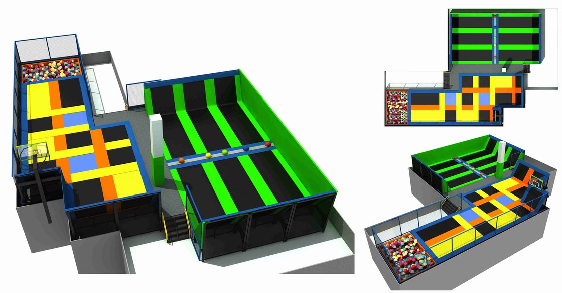 322M2  Amusement Park Large Trampolines for Sale Large Trampoline Big Square Trampoline