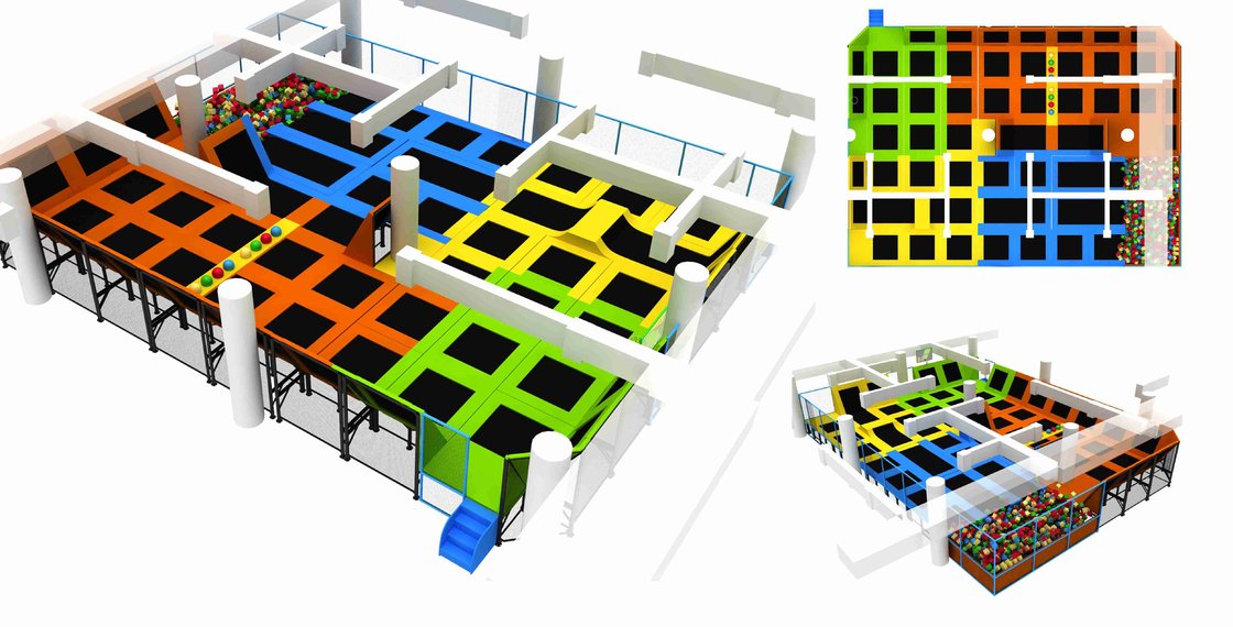 350M2  Cheap Big Trampoline Large Kids and Adults Indoor Trampoline Big  Trampoline Center with Foam Pit