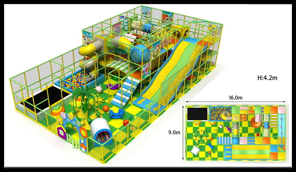 2017 New Design Kids Indoor Playground Kindergarten Funny Indoor Playground