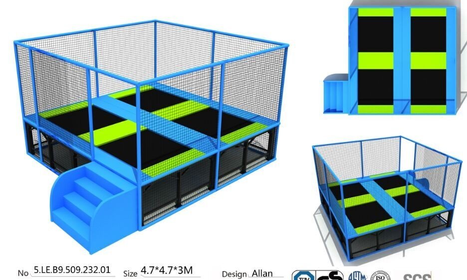 22M2 Super Elasticity Indoor Trampoline Park Made in China/Competitive Price Commercial Indoor Jumping Bed