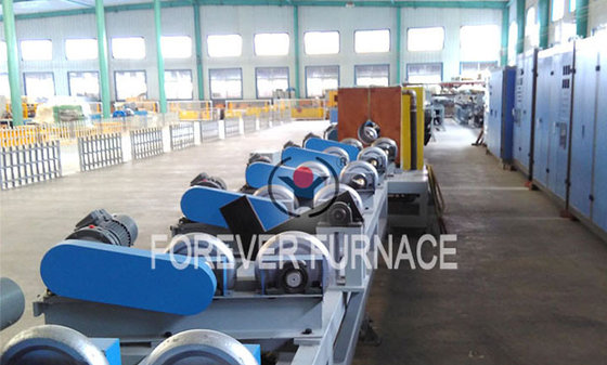 Steel pipe induction annealing heating treatment machine system