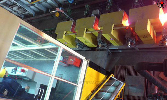 Continuous casting steel billet induction heating machine