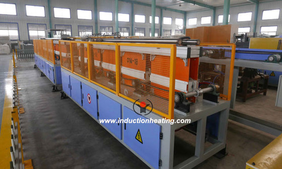 Deformed bar induction hardening and tempering heating machine