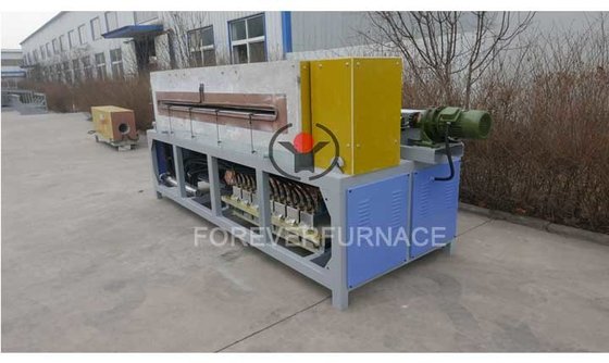 Induction quenching and tempering machine for steel plate