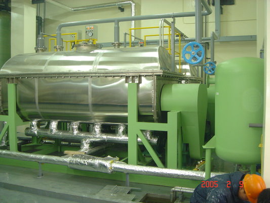 Essiccatore rotatorio ambientale della pagaia di vuoto facendo uso di acqua calda come medium di riscaldamento