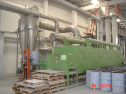 Essiccatore del letto fluido di vettore di colore verde per l'essiccamento delle materie prime tagliate facili