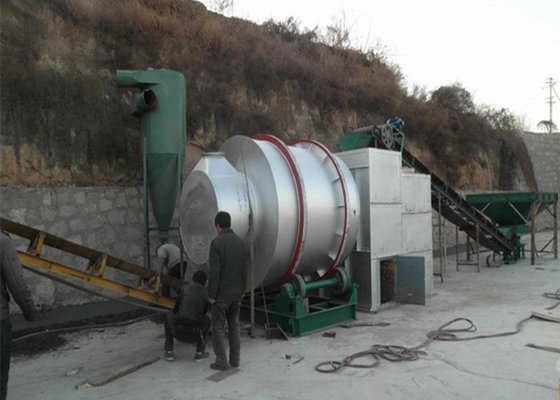 Tamburo essiccatore rotatorio elettrico, impianto di essiccazione rotatorio del cilindro dell'acciaio inossidabile