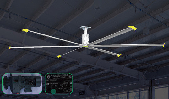 industrial factory building,public place，warehouse logistics，ceiling fan