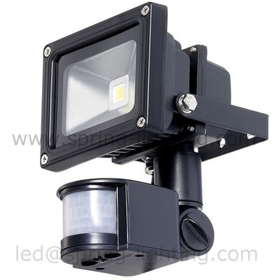 Body Sensor 10W PIR LED Flood Light 1000lm Ra 90 Outdoor LED Light