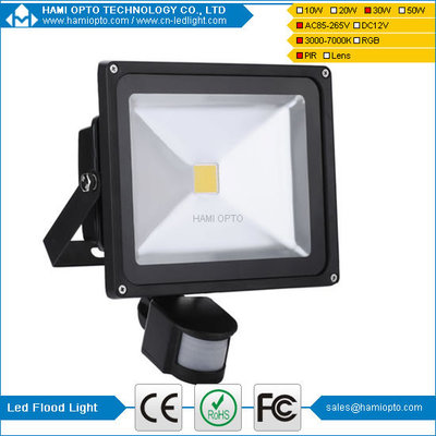 3Years warranty 30W  PIR LED flood light PIR in black housing