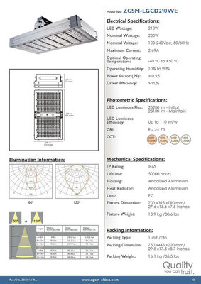 230W 60 Hz LED High Bay Lights With Copper Free Aluminum , Led Bay Lighting