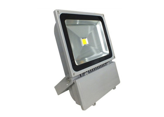 100w Pure White Outdoor LED Flood Lighting With Bridgelux Chips / Toughened Glass