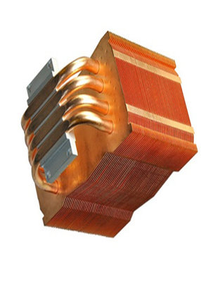 LED Stage Light Copper Pipe Heat Sink Alloy Anodized Surface Treatment