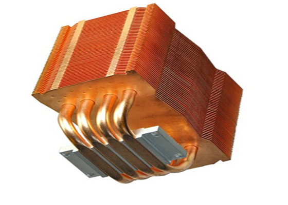 LED Stage Light Copper Pipe Heat Sink Alloy Anodized Surface Treatment