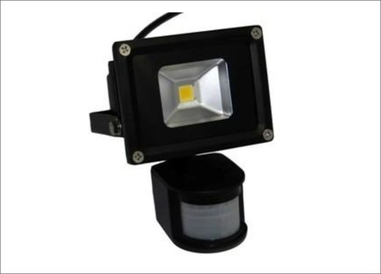 COB RA 80 10W Bridgelux Outside PIR LED Flood Lights 3000K 4000K 5000K 6500K Color Temperature  Bathroom