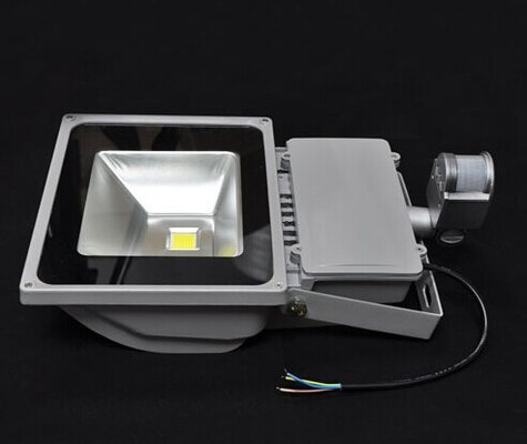 AL+glass,AC85-265V,IP65 wateproof,6000-6500K,cold white&amp;warm white, 70W PIR led flood light lamp