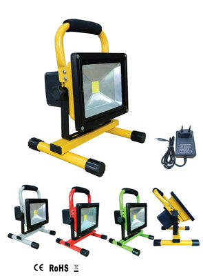 DC12v 10W Rechargeable Portable Flood Lights With CE / ROHS , Led Outdoor Lights　 　　