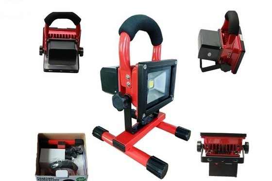 DC12v 10W Rechargeable Portable Flood Lights With CE / ROHS , Led Outdoor Lights　 　　