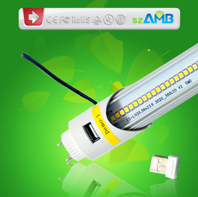 DC 12V / 24V Energy Saving Pathway / Street Led T8 Tube Lights