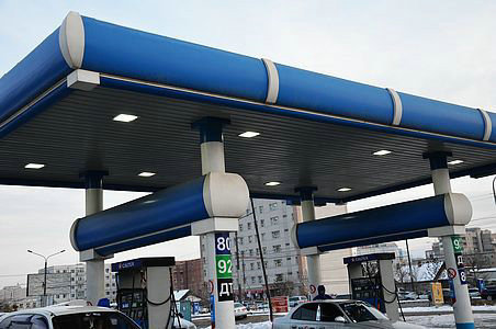 Energy Saving 60pcs Bridgelux LED Gas Station Canopy Lights with 5 years Warranty
