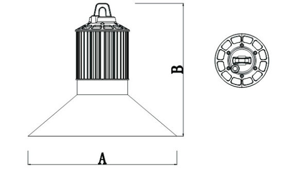 Industrial Canopy LED Parking High Bay Lighting 200W For Gas Station